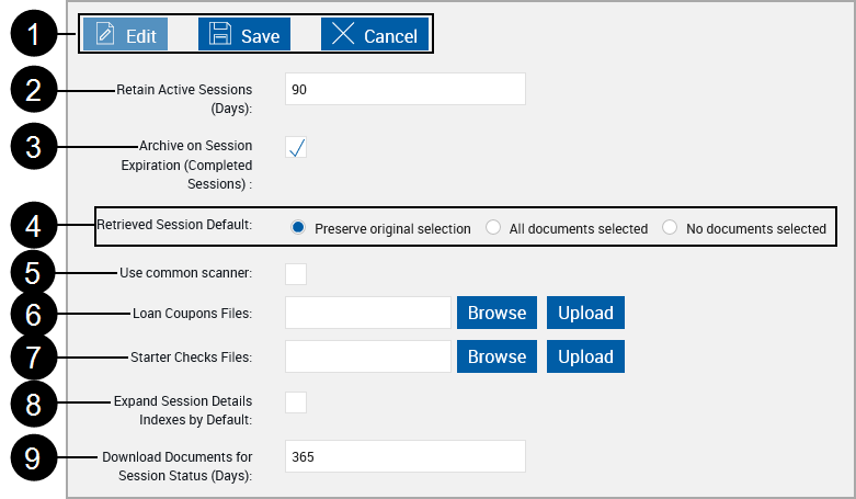 General Settings (RTS)